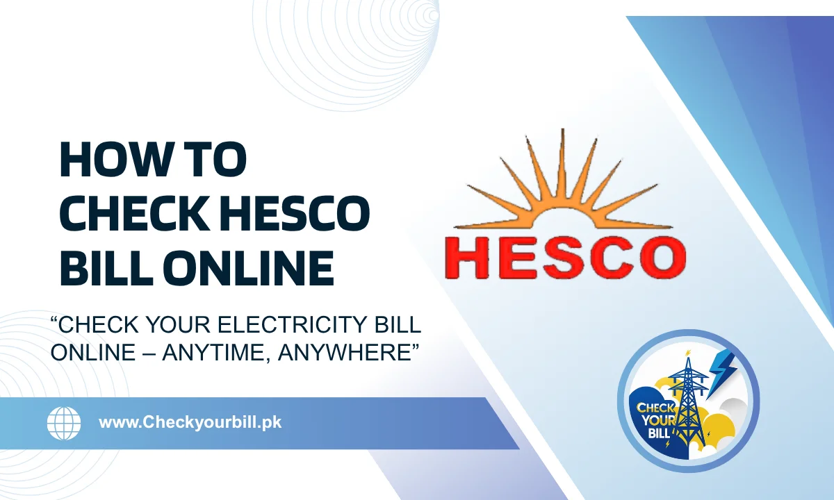 How to Check HESCO Bill Online – HESCO Duplicate Bill